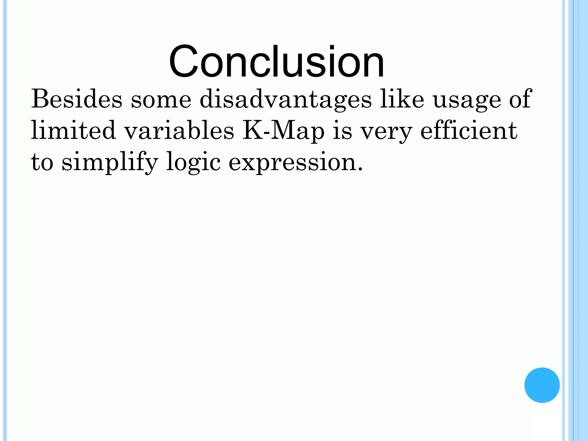 Karnaugh Graph or K-Map | PPT