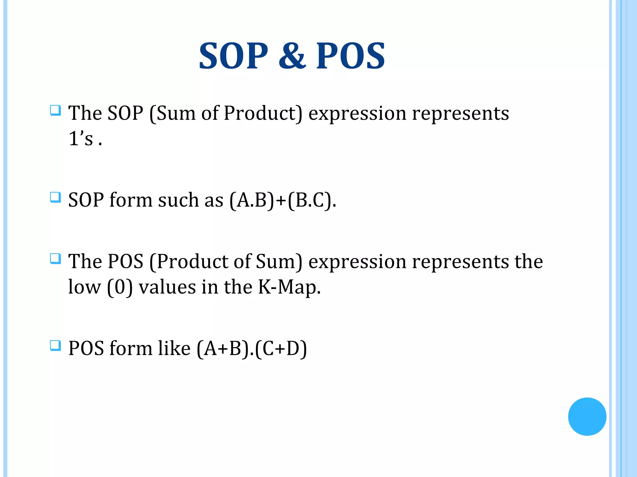 Karnaugh Graph or K-Map | PPT
