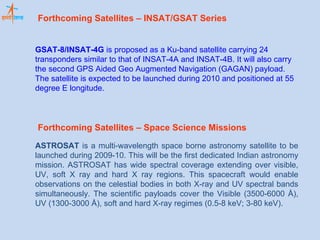 International Goals in Space, Indian Space Program | PPT