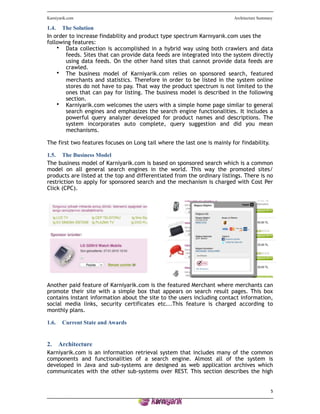 Karniyarik Architecture - Vertical Search Engine for Products | PDF