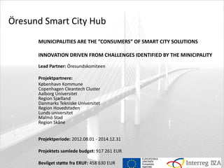 Karolina huss öresund smart city hub | PDF