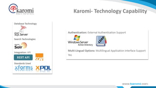 Karomi Technology Corporate Capability Showcase | PDF