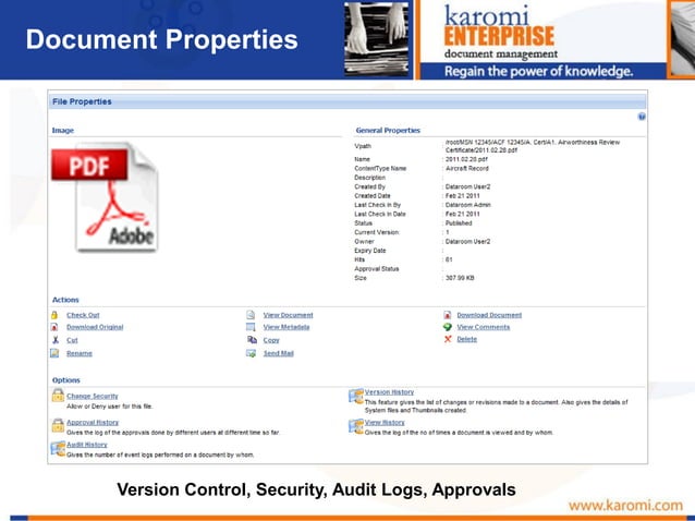 Karomi Dms And Workflow | PPT