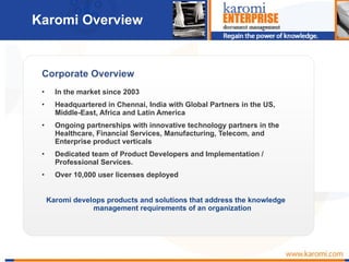Karomi Project Document Control | PPT