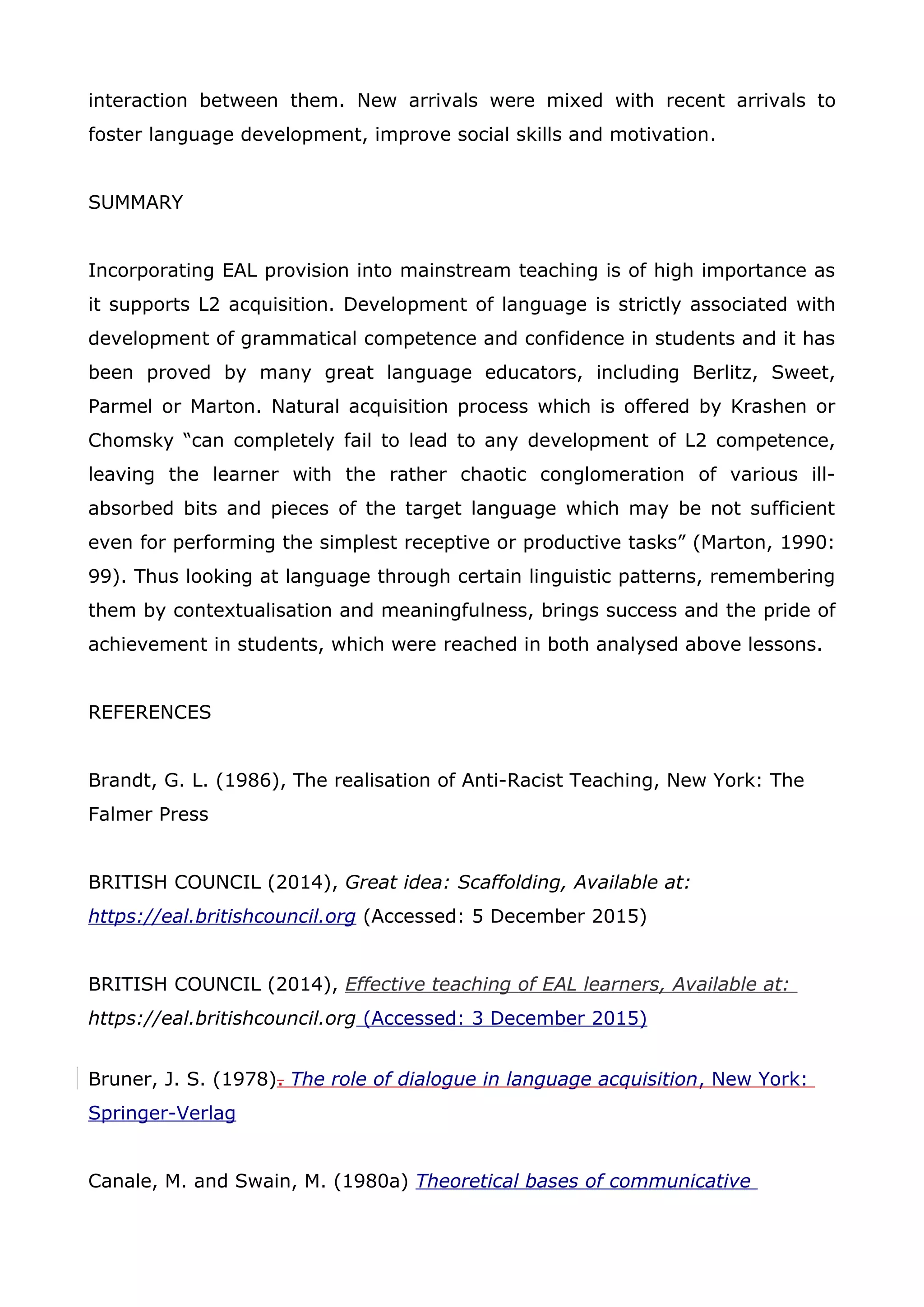 Lesson analysis | PDF