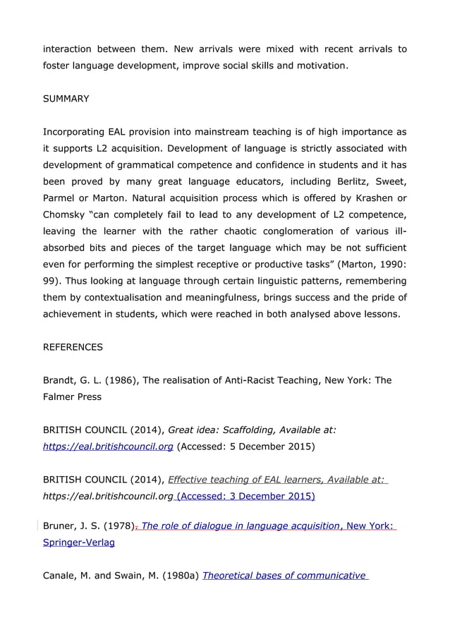 Lesson analysis | PDF