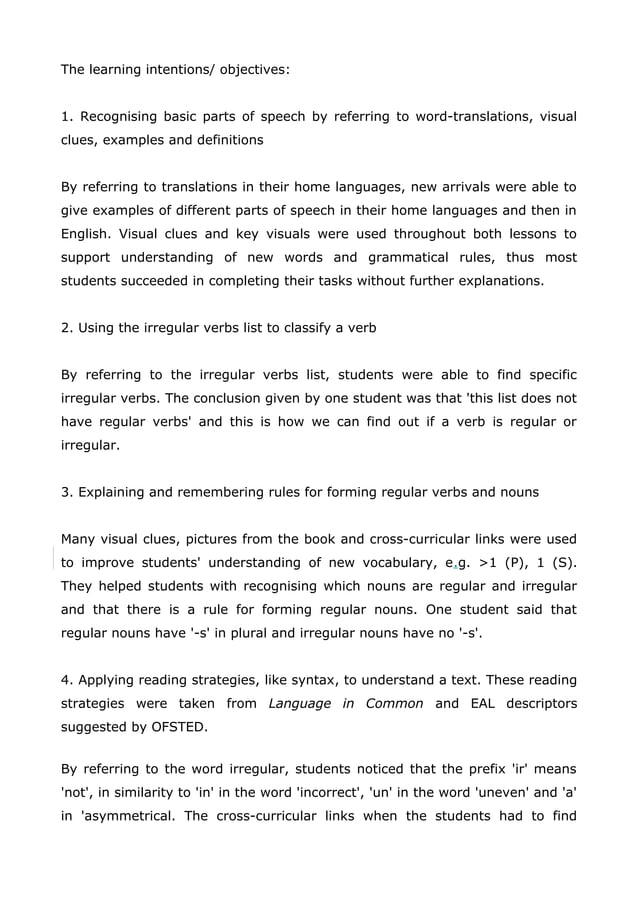 Lesson analysis | PDF