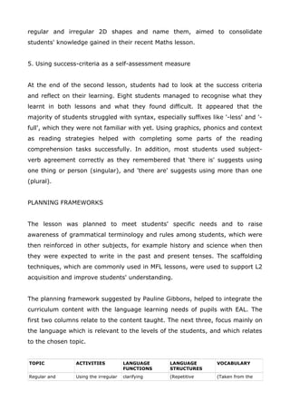 Lesson analysis | DOC