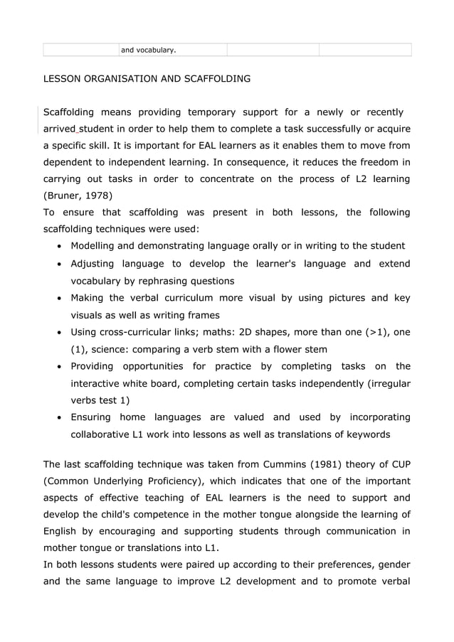 Lesson analysis | PDF