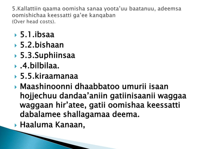 Karoora Daldalaa Kan Oomisha tokkoo ppt Garment.pptx