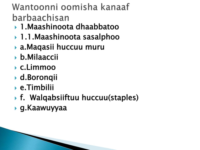 Karoora Daldalaa Kan Oomisha tokkoo ppt Garment.pptx