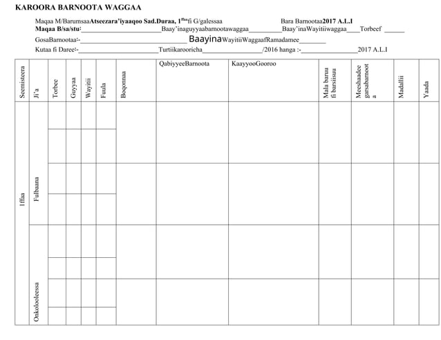 karoora Waggaa barnoota herregaa kutaa 6.docx