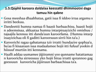 Karooro Daldalaa waldoota keenya hundaa ta | PPTX