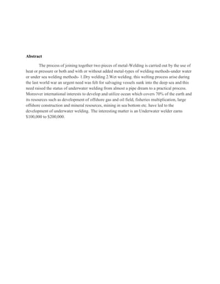 welding New trends | DOCX