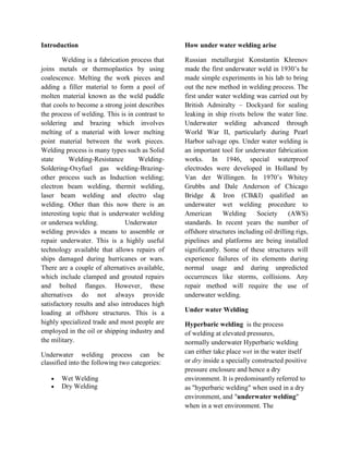 welding New trends | DOCX