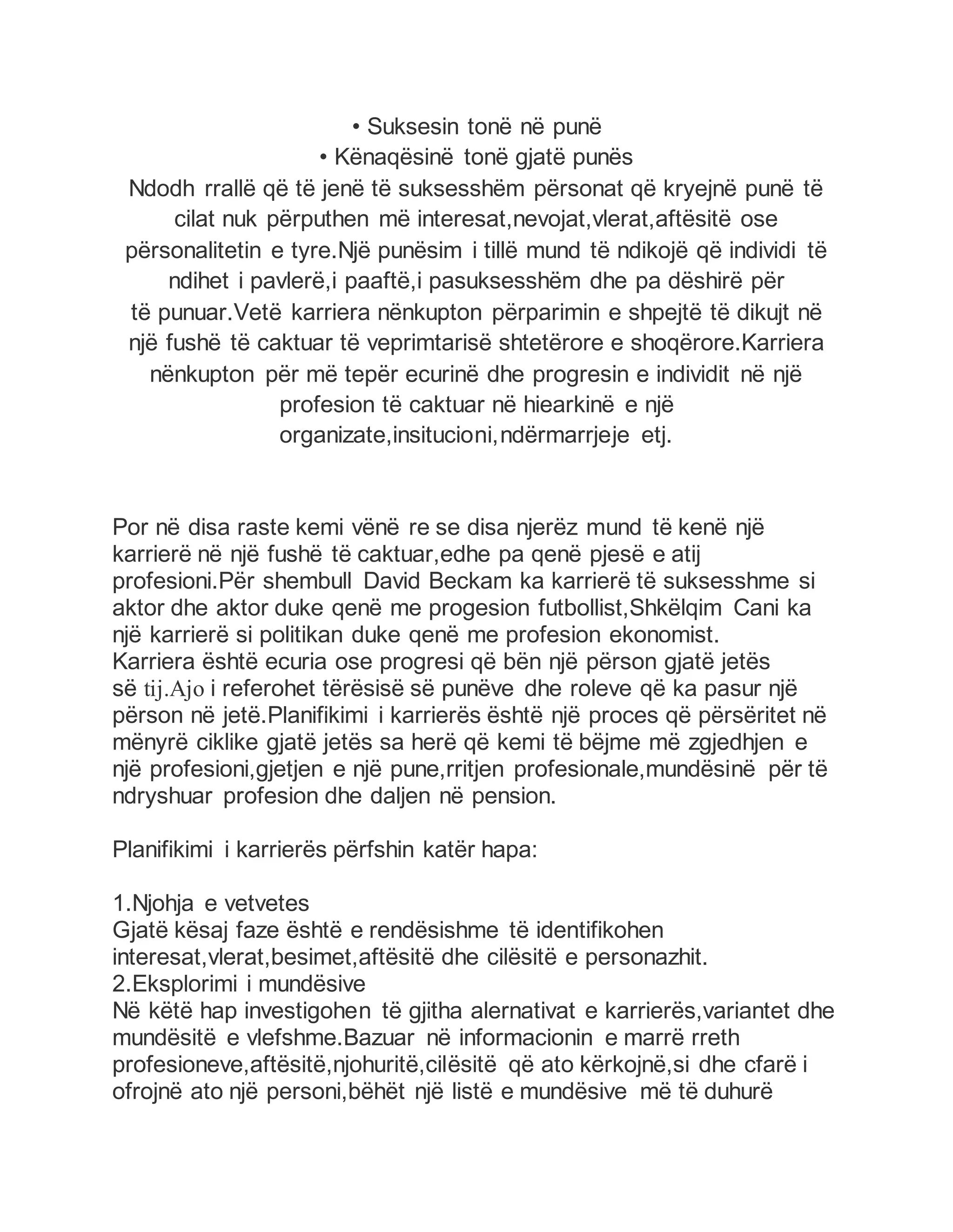 Si të jeni të suksesshëm? | DOCX