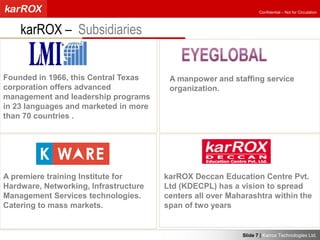 karROX Group - A Global IT Training Organization - Subsidiaries and ...