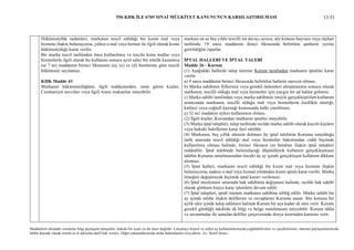 556 Sayılı KHK ile Sınai Mülkiyet Kanunun Karşılaştırması | PDF