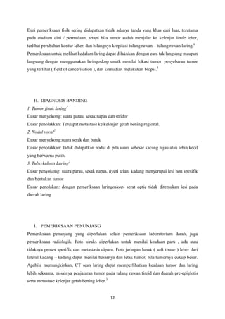 Karsinoma laring | DOCX