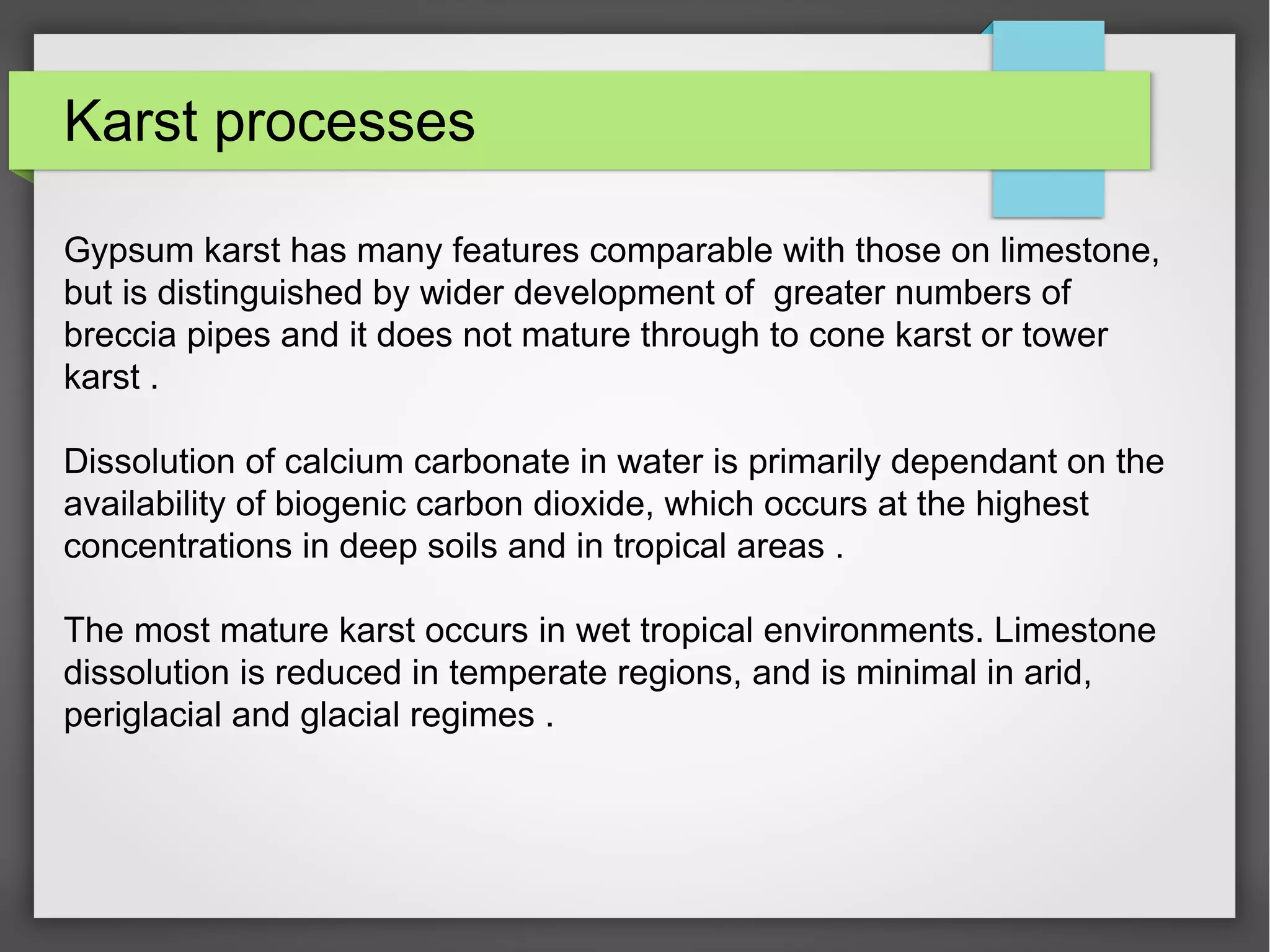 Karst processes and engineering classification | PDF
