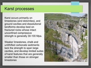 Karst processes and engineering classification | PDF