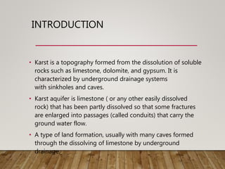 Karst aquifers | PPTX