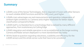 THE STRIVE FOR ROBUST AND RELIABLE SENSOR SUITES IN ADAS AND AD | PPT