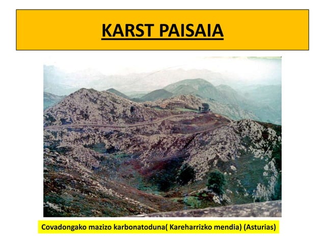 Karst paisaia | PPTX