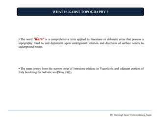 Karst topography | PPTX