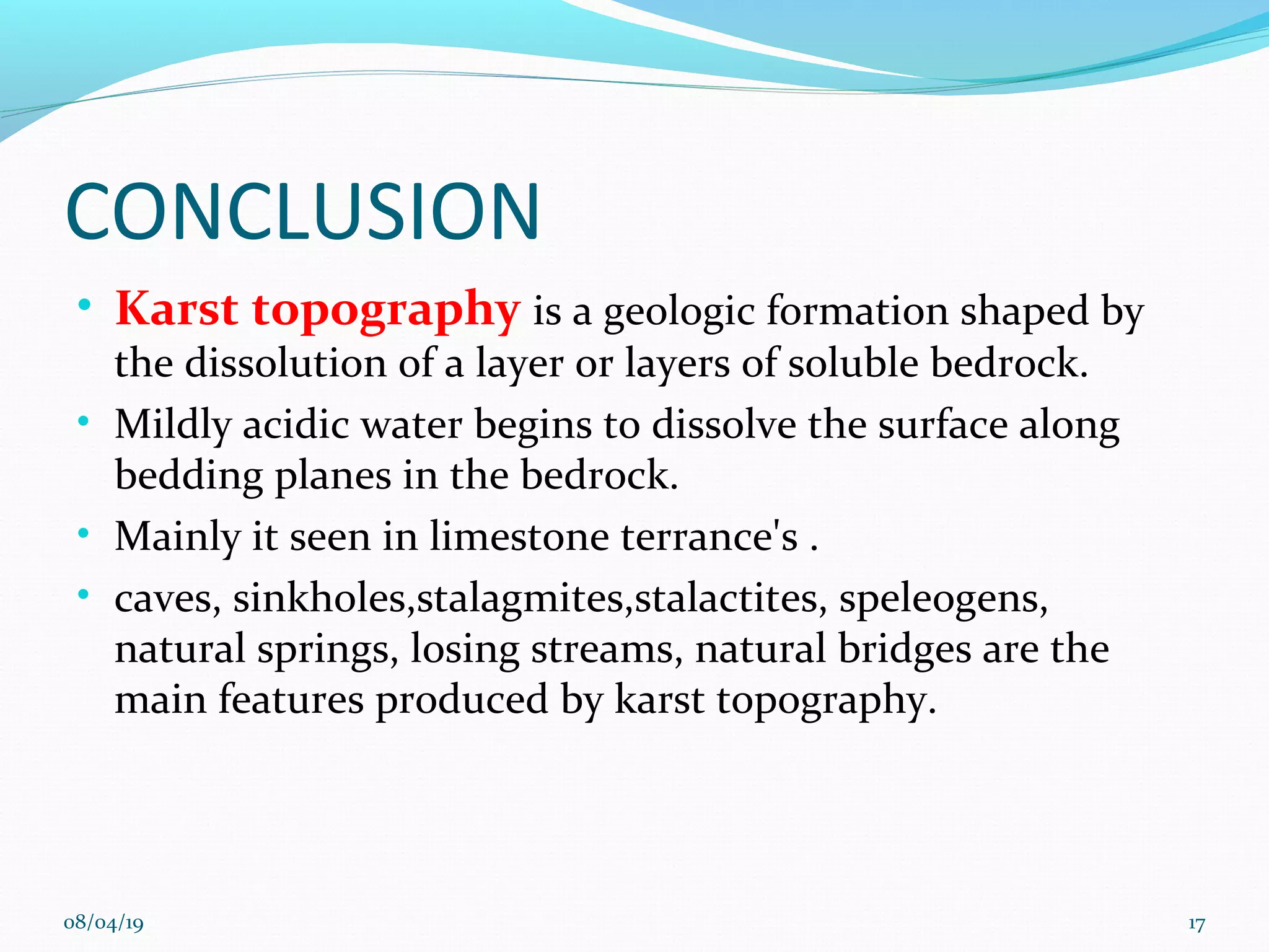 Karst topography | PPT