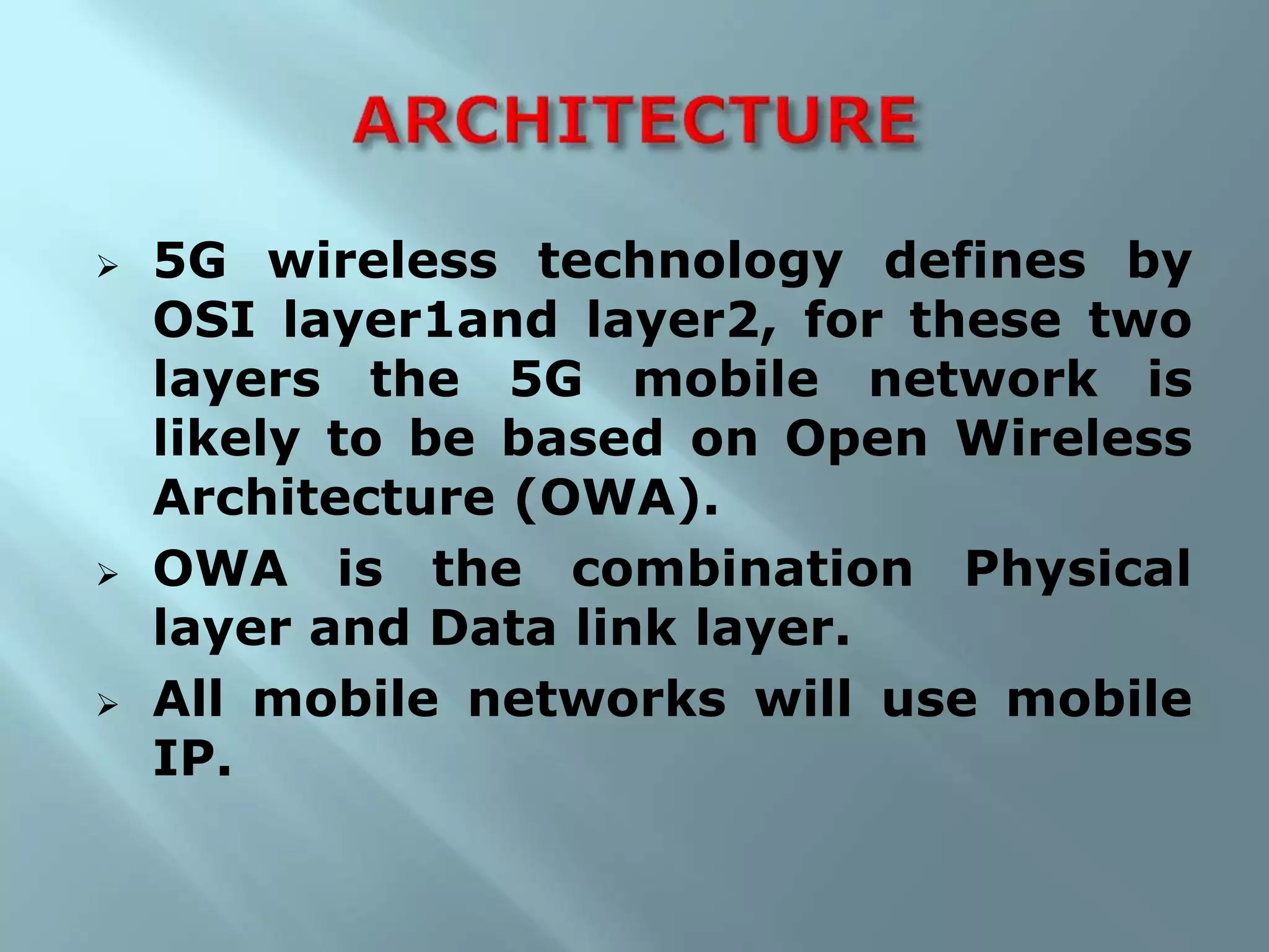 5G WIRELESS TECHNOLOGY.ppt | Computer Networking | Computing