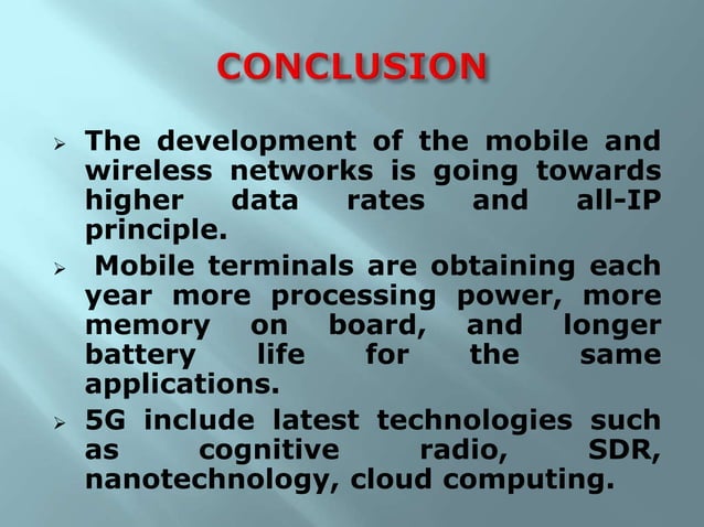5G WIRELESS TECHNOLOGY.ppt | Computer Networking | Computing