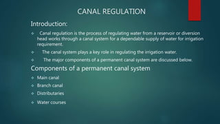 CANAL REGULATIONS | PPTX