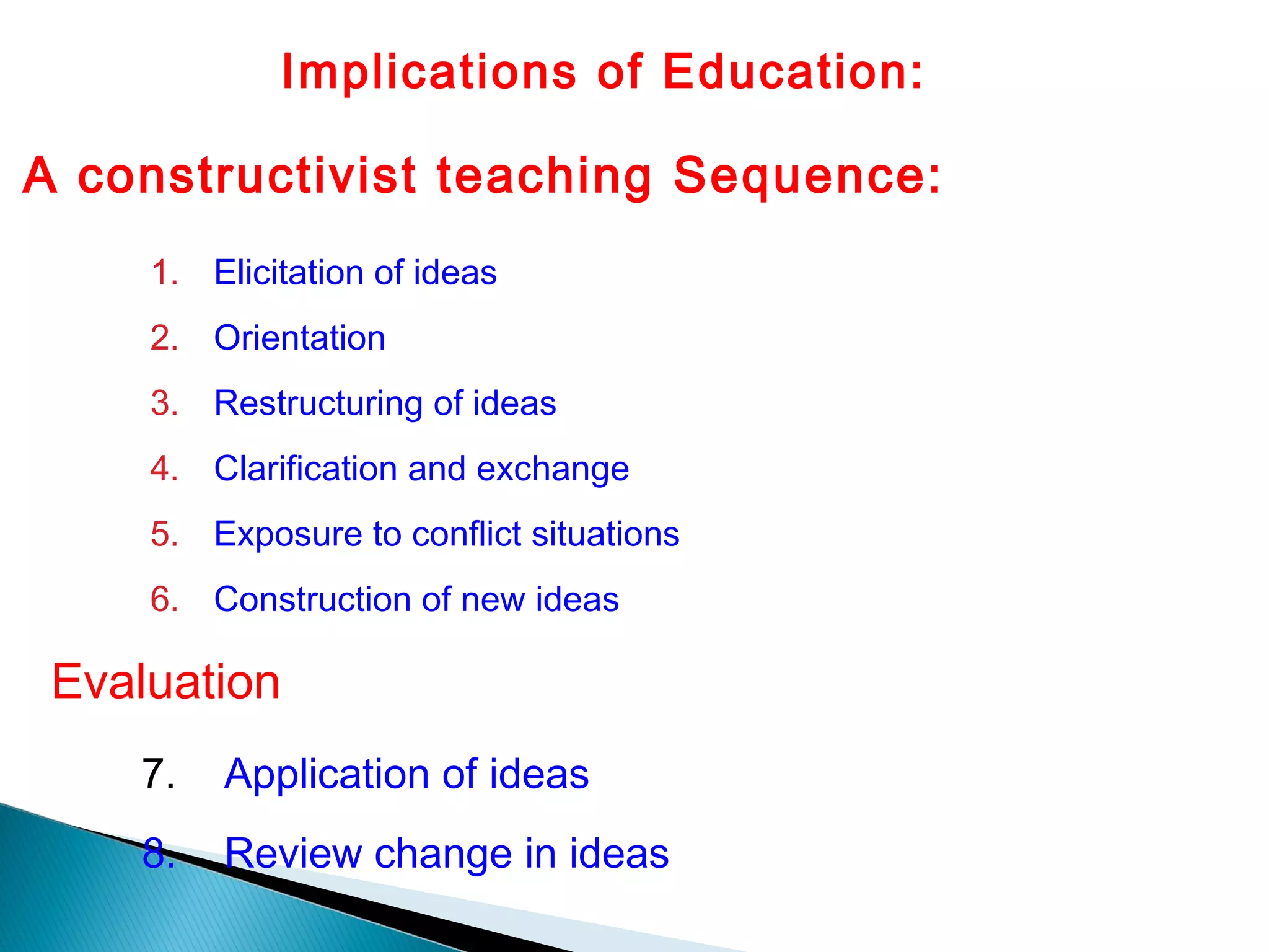 CONSTRUCTIVISM IN TEACHING - PPT | PPT