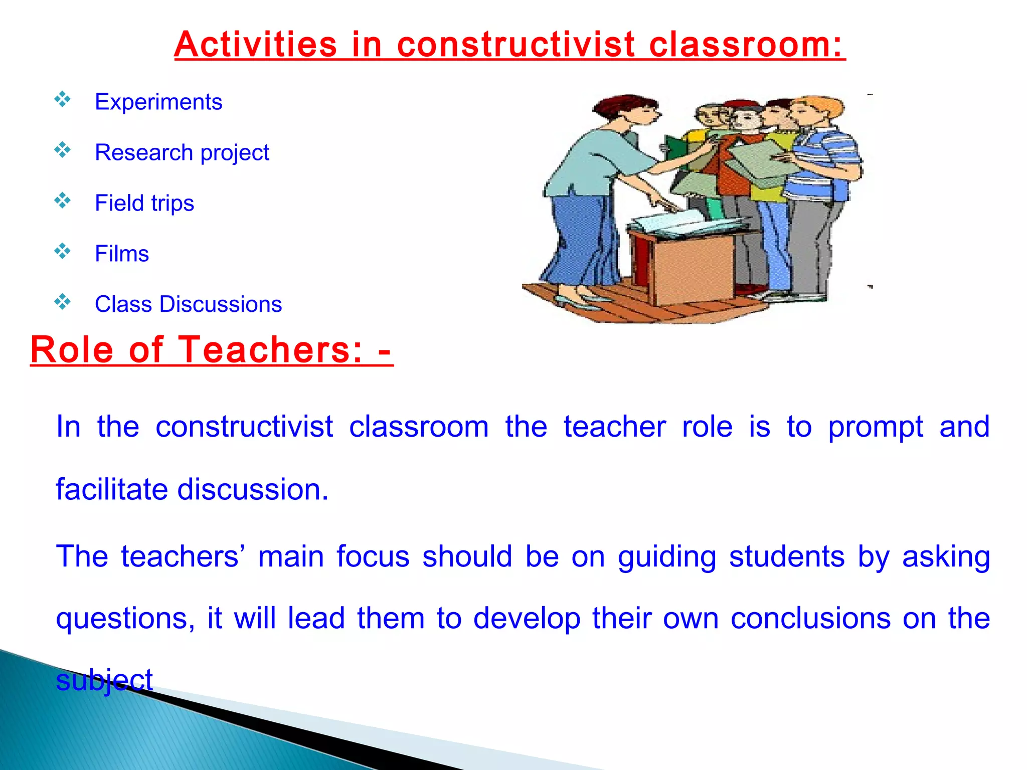 CONSTRUCTIVISM IN TEACHING - PPT | PPT