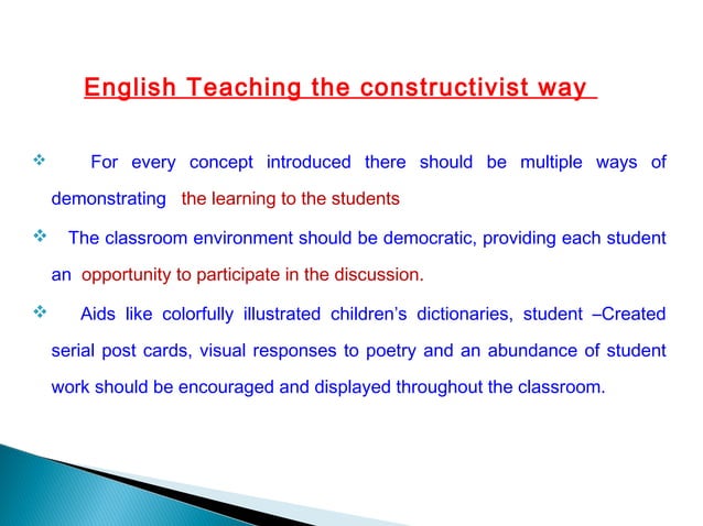 CONSTRUCTIVISM IN TEACHING - PPT | PPT | Education