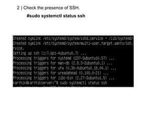 Network configuration and installation of ssh.pptx
