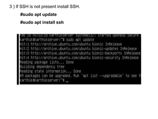 Network configuration and installation of ssh.pptx