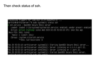 Network configuration and installation of ssh.pptx