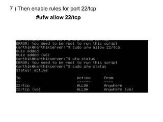 Network configuration and installation of ssh.pptx