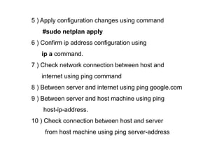 Network configuration and installation of ssh.pptx