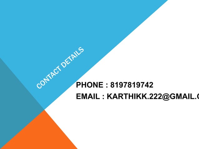 Karthik Emcee profile | PPTX