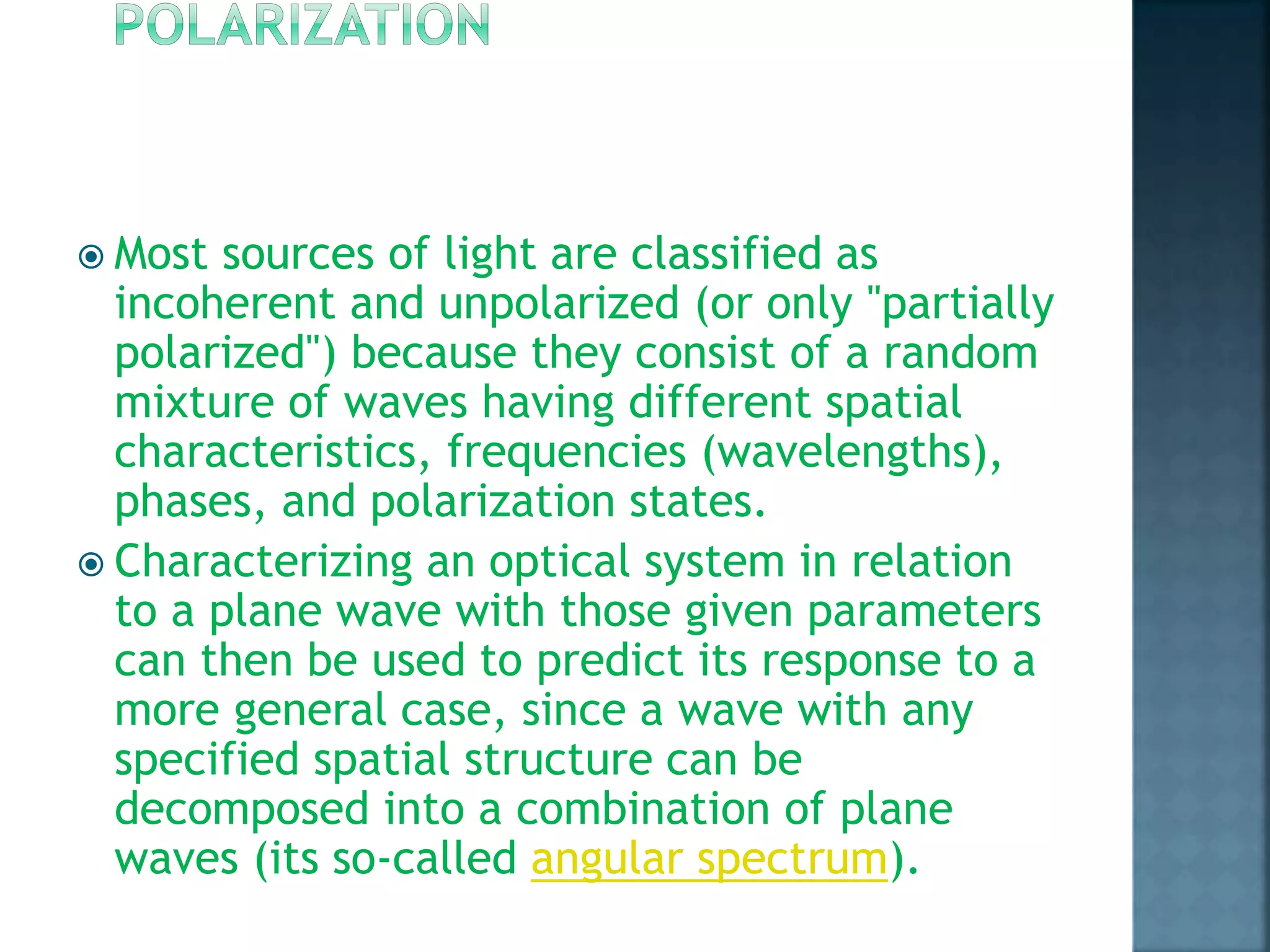 diffraction , polarisation | PPT