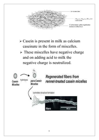 chemistry project about the casien present in the milk | DOCX