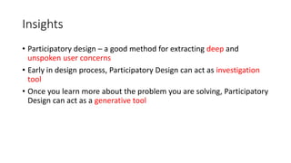 Bringing users into your process through Participatory Design | PPT