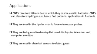 Structure, Synthesis and Functionalization of CNTs & fullerene | PPTX