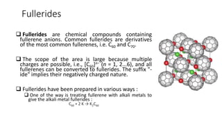 Structure, Synthesis and Functionalization of CNTs & fullerene | PPTX