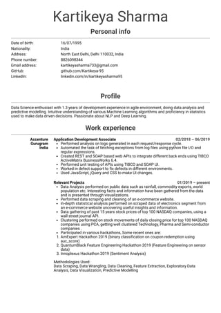 Kartikeya Sharma Resume | PDF