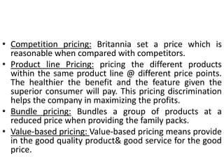 MARKETING MIX OF BRITANNIA | PPTX
