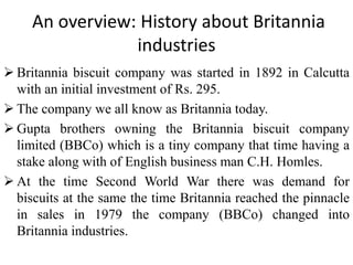MARKETING MIX OF BRITANNIA | PPTX